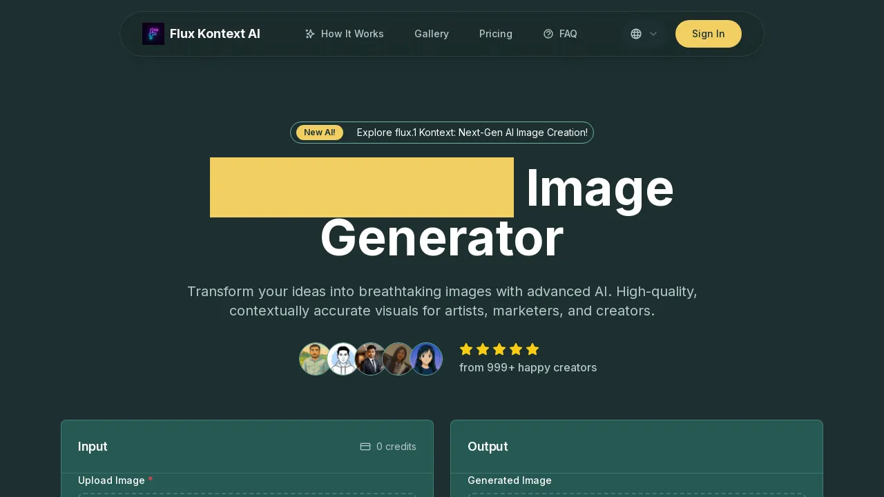 Flux Kontext AI - BestofAI